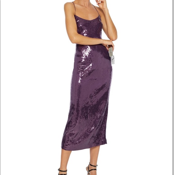 Rachel Zoe | Dresses | Final Price Drop Rachel Zoe Deep Purple Sequins Dress | Poshmark